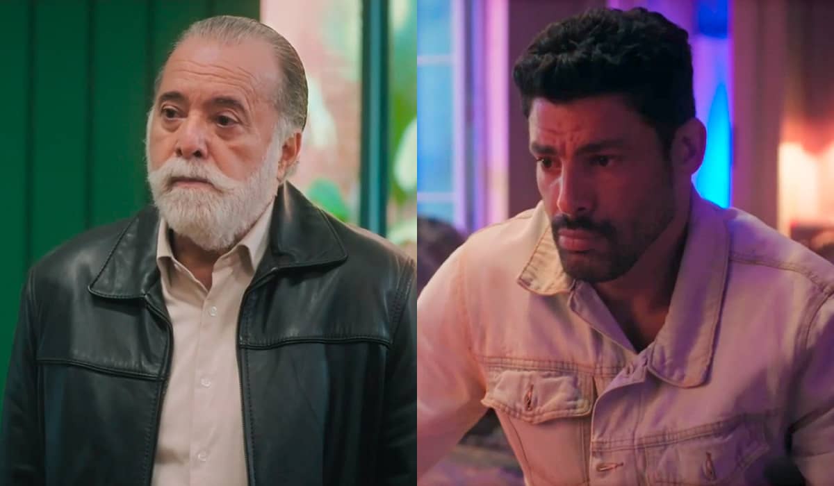 Antônio se emociona ao ver Caio no túmulo da mãe em Terra e Paixão